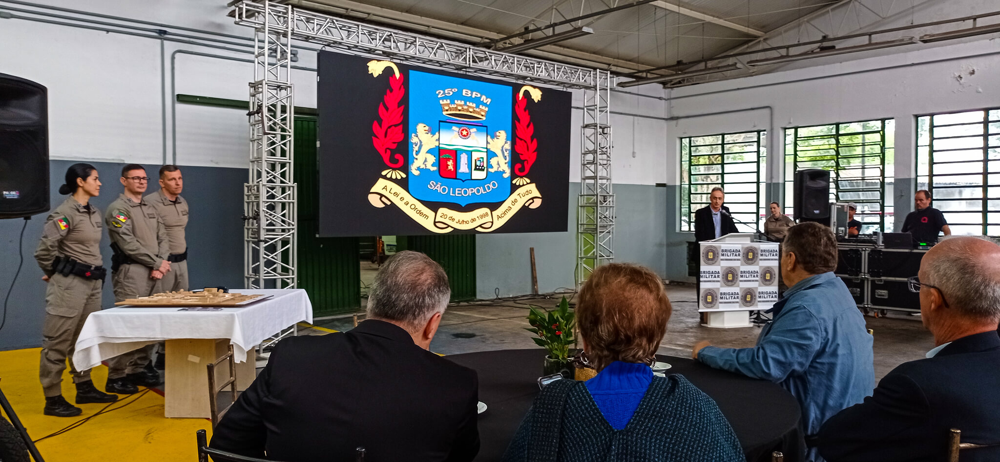 Momento histórico para a Brigada Militar, entidades e comunidade, em prol da nova sede - Sindimetal